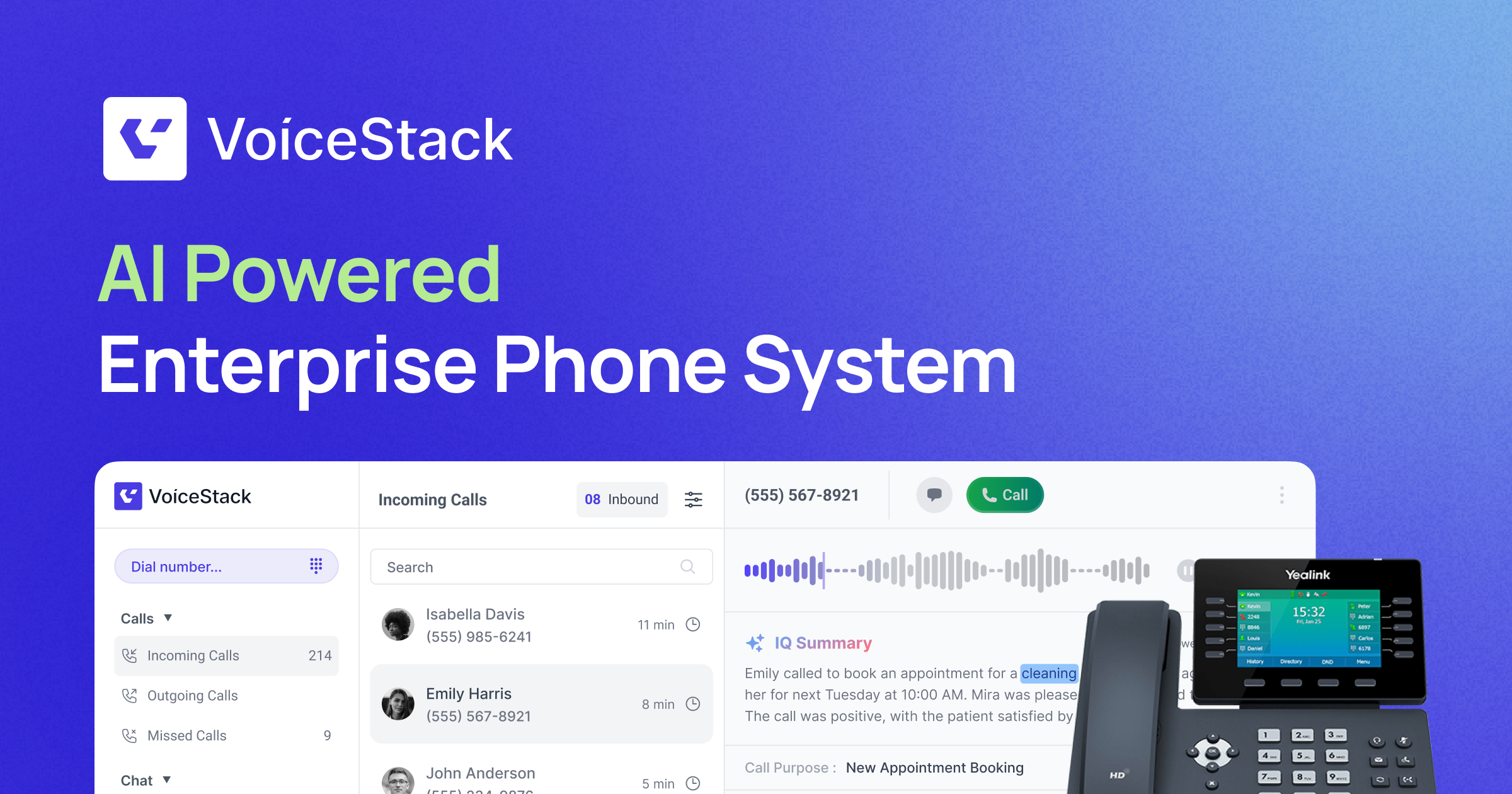 VoiceStack® | AI Powered Enterprise Phone System