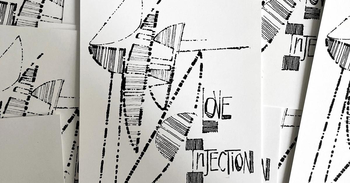 Love Injection Postcards (Pack of 5)