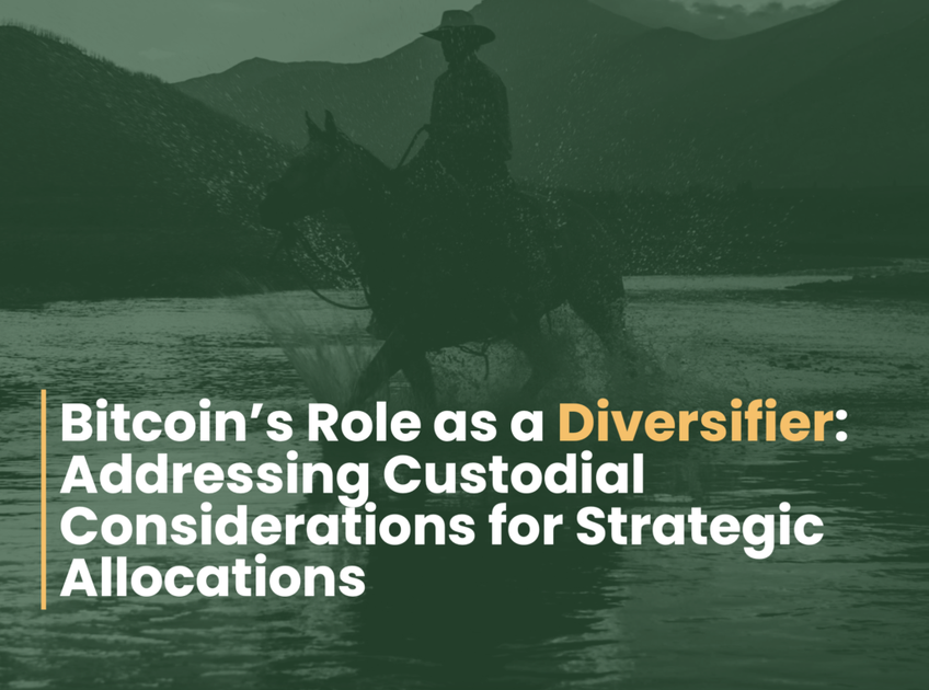 Bitcoin’s Role as a Diversifier: Addressing Custodial Considerations ...