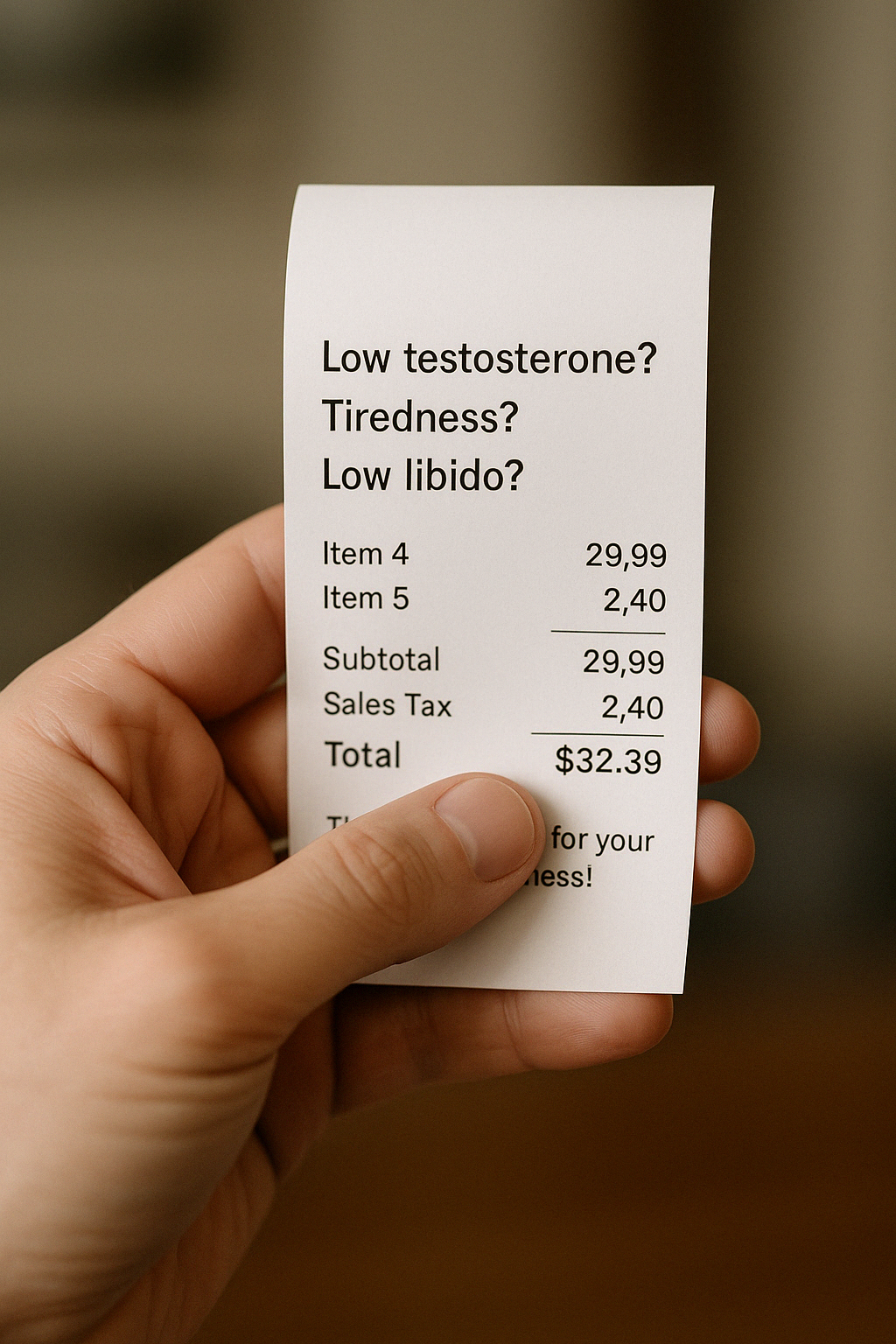 Do Receipts Lower Testosterone? Exploring the Truth Behind Thermal ...