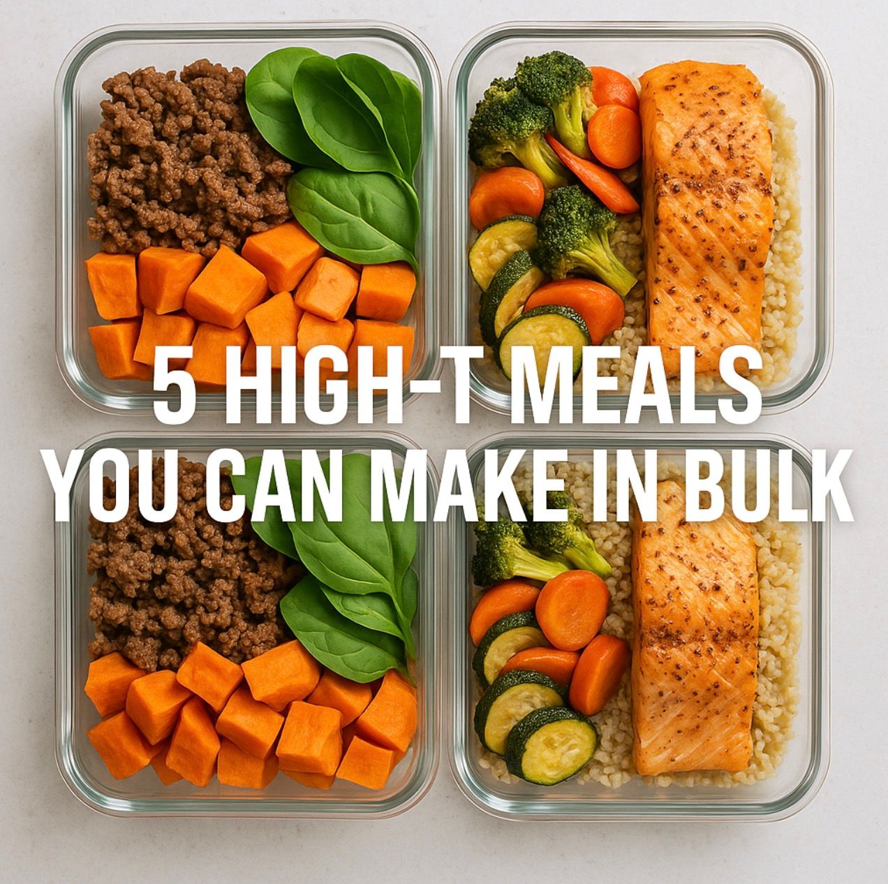 Meal Prep for Busy Men: 5 High-T Meals You Can Make in Bulk | Alpha MD