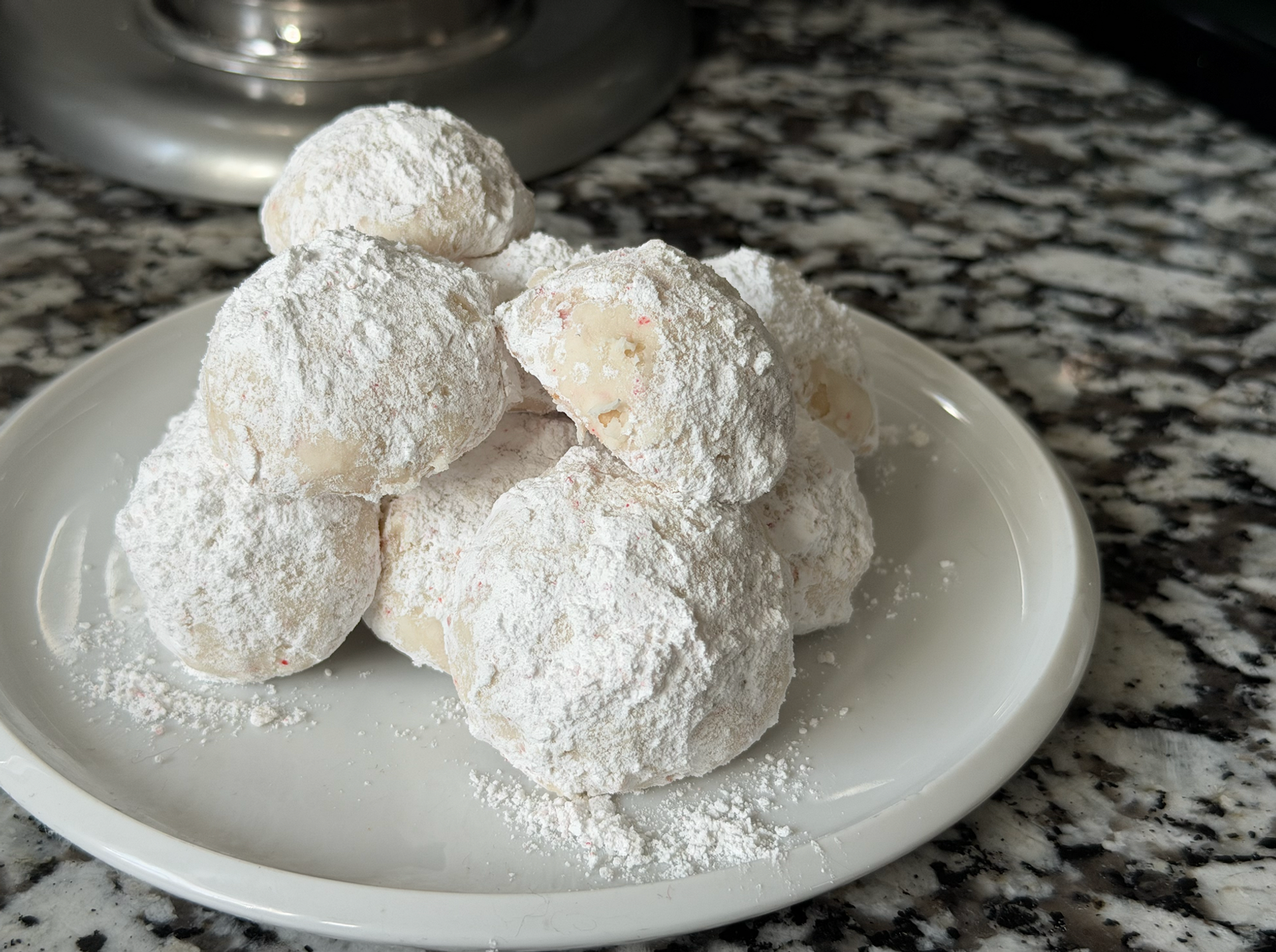 Peppermint Mexican Wedding Cookies