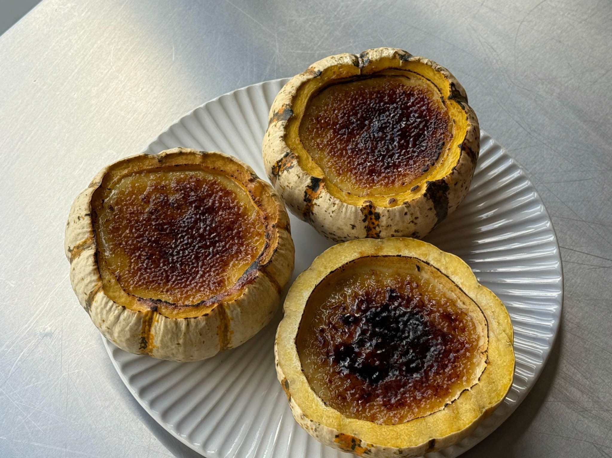 Mini Pumpkin Crème Brûlée (Baked in Real Pumpkins)