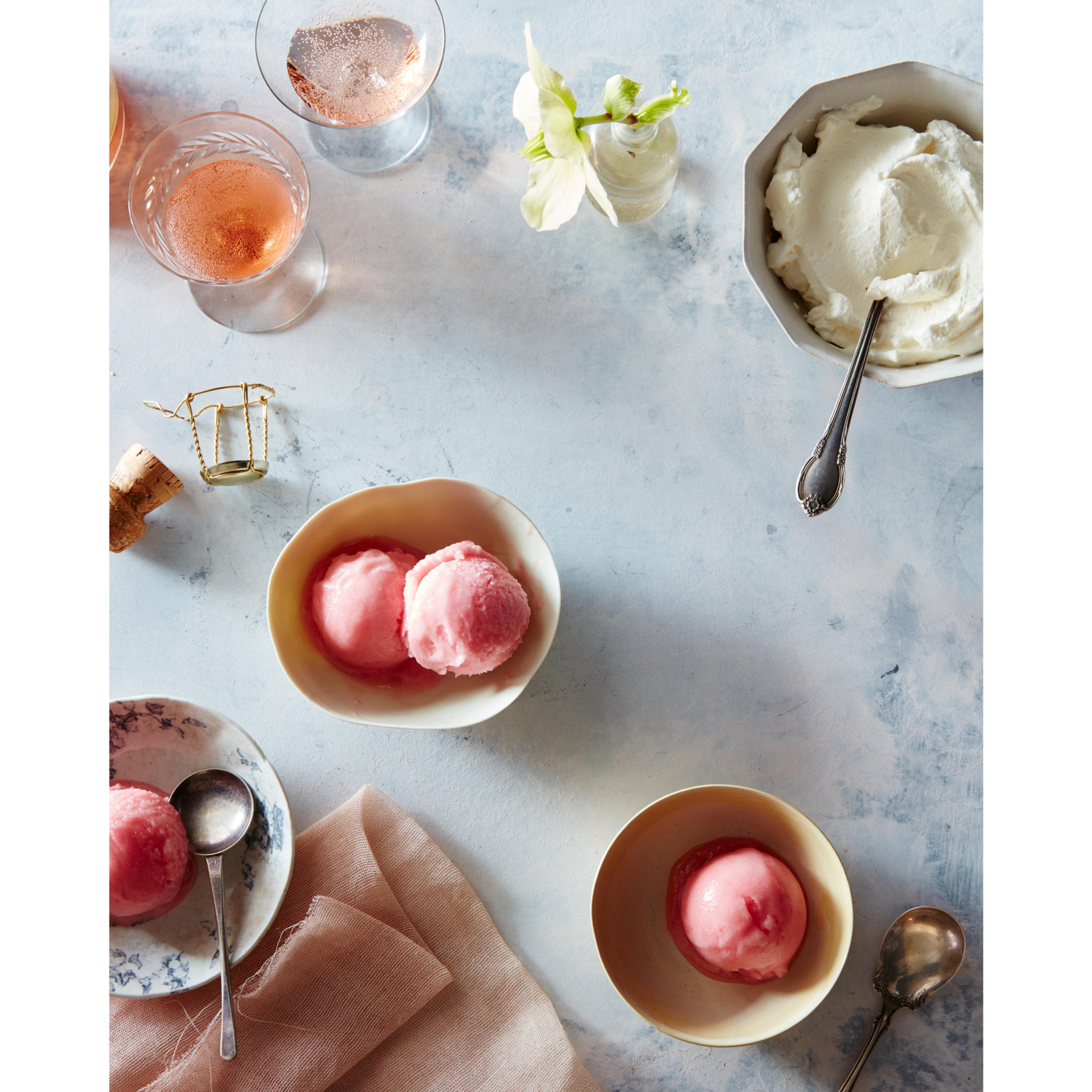 Raspberry Lemonade Prosecco Sorbet