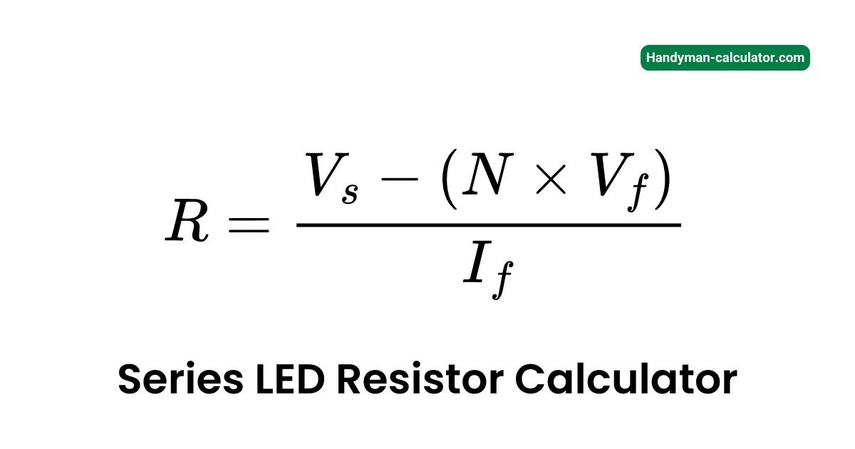 Series LED Resistor Calculator