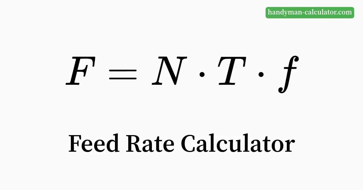 Milling Feed Rate Calculator | Metric/Imperial, Chip Load & Materials