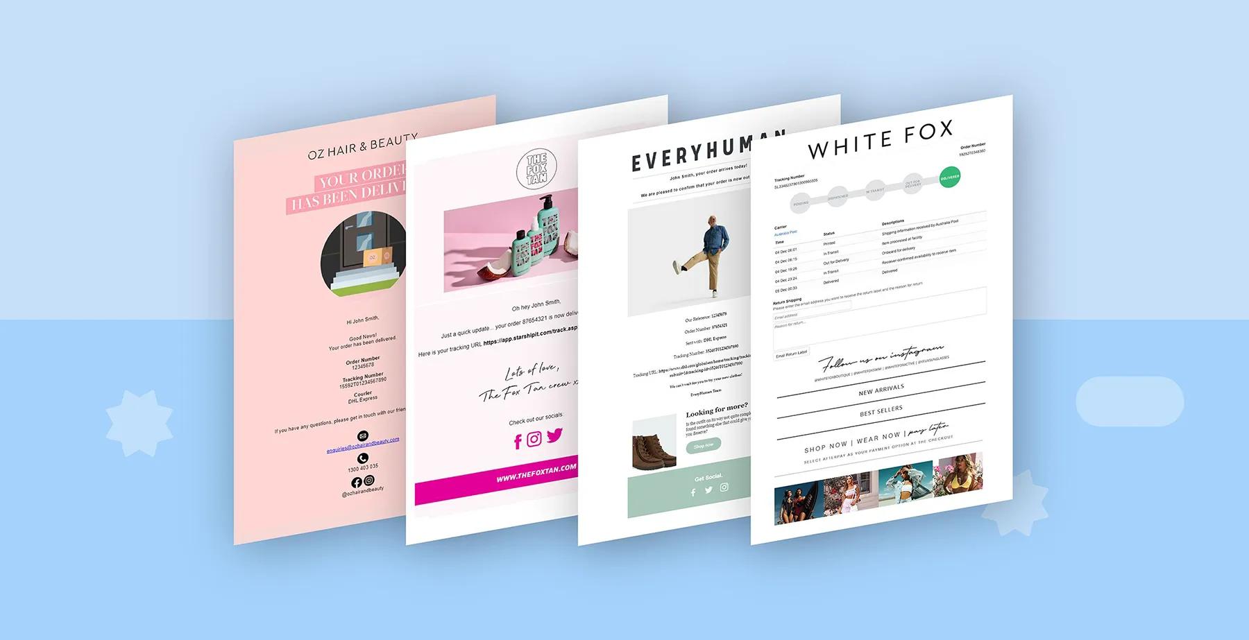 Branded tracking examples | Starshipit