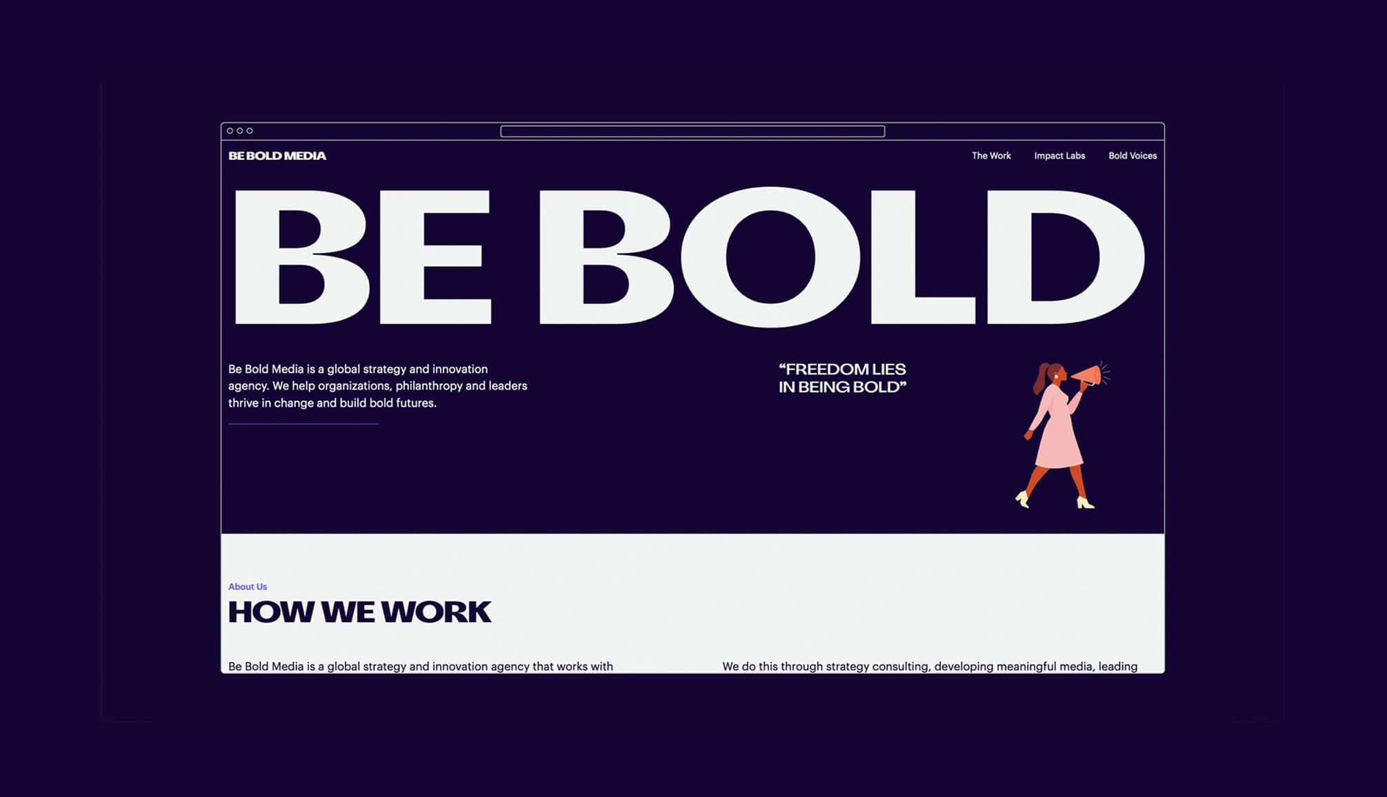 Be Bold ( brand identity )