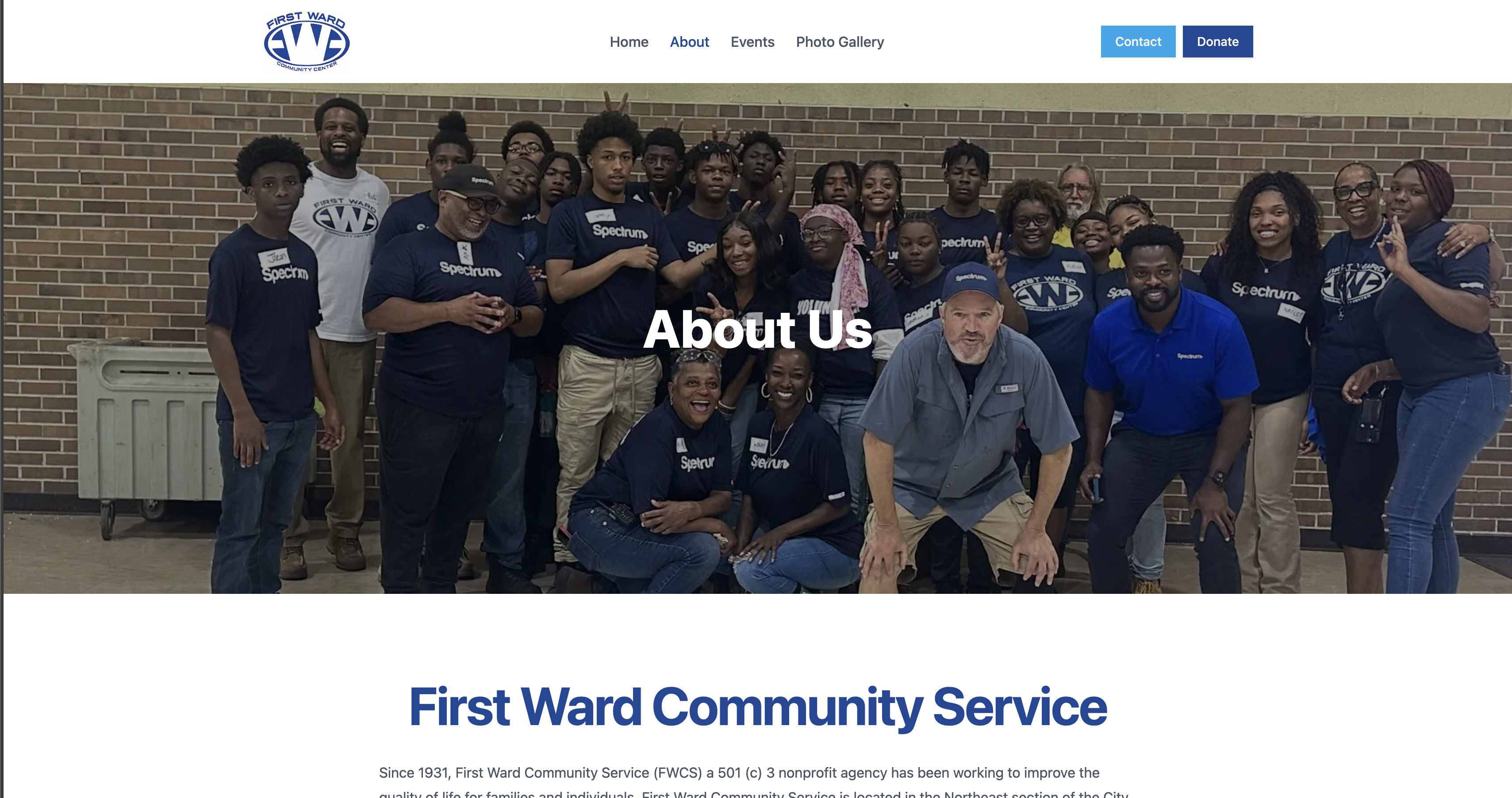 About - First Ward Community Service