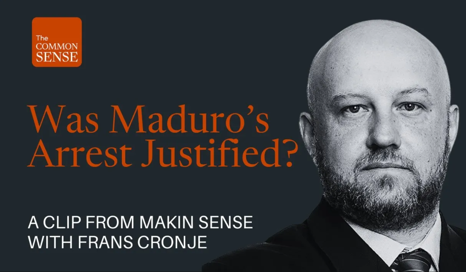 Dr Frans Cronje Shares His Opinion On Maduro's Arrest - Watch on