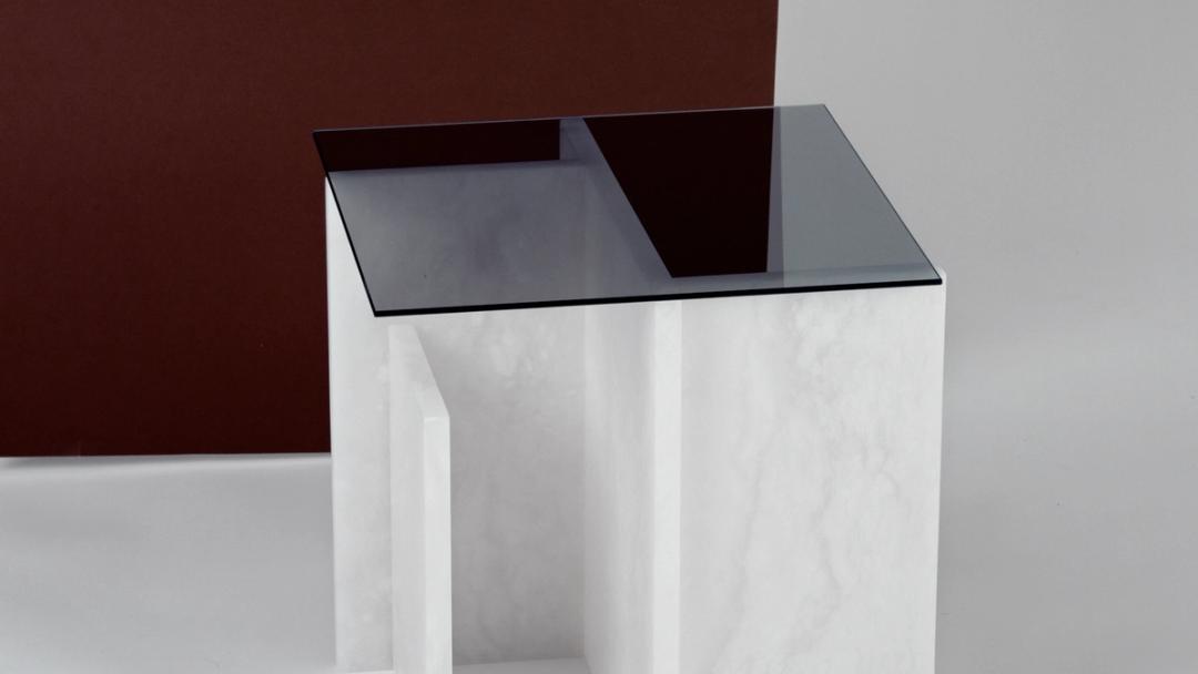 Alabaster Side Table by OWL · LAK Gallery