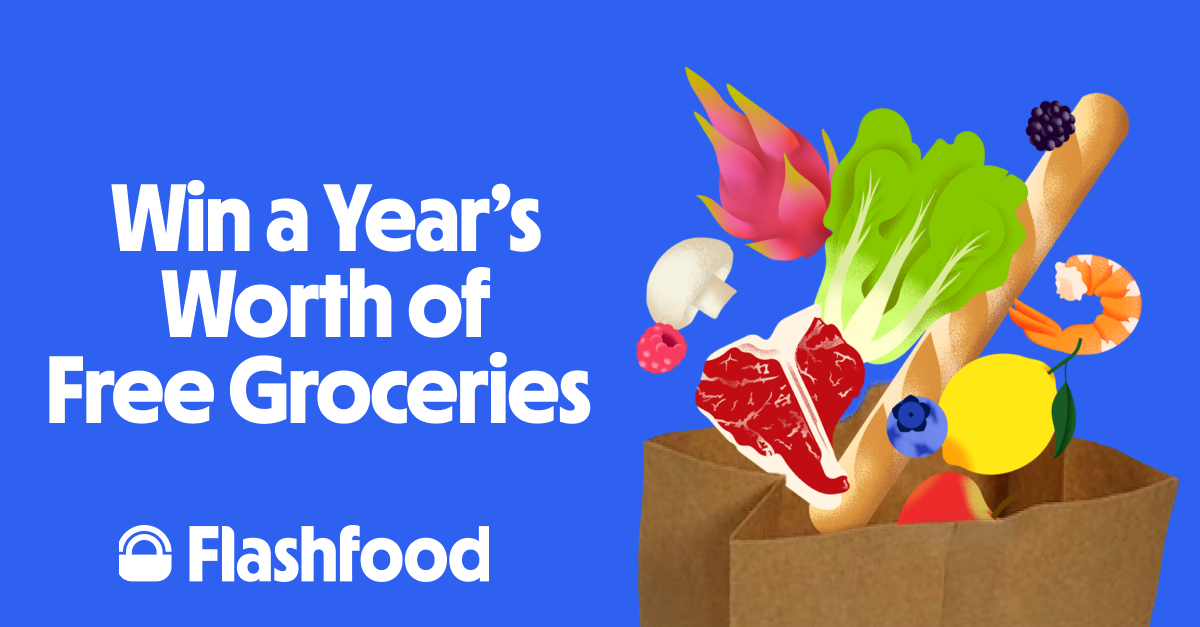 Enter to win a year's worth of free groceries