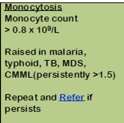 High monocyte count – GPnotebook