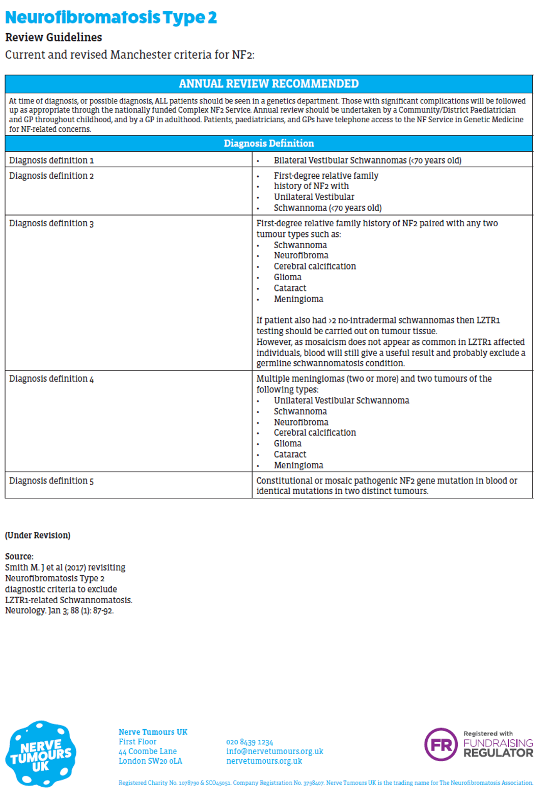 Neurofibromatosis type II – Primary Care Notebook
