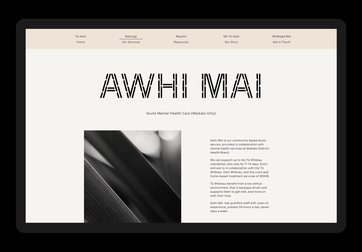 Te Awhi | Align Left