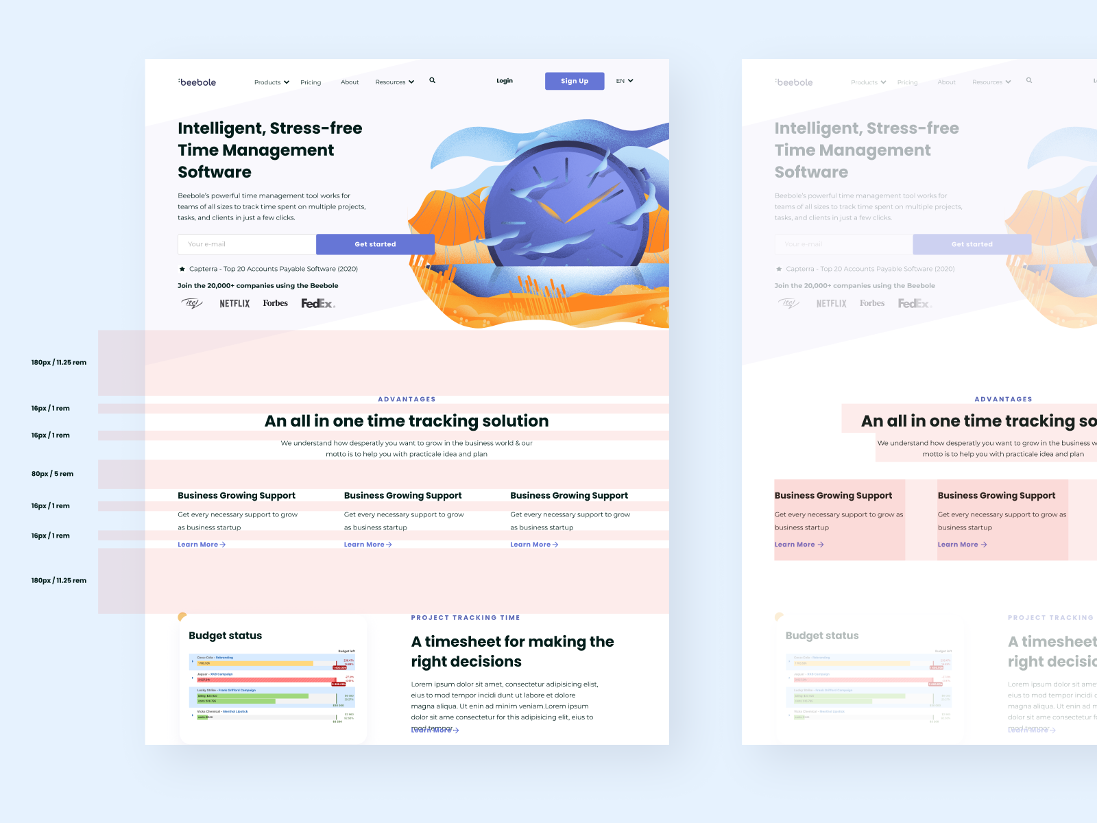 Case study of brand new website for SAAS company Beebole