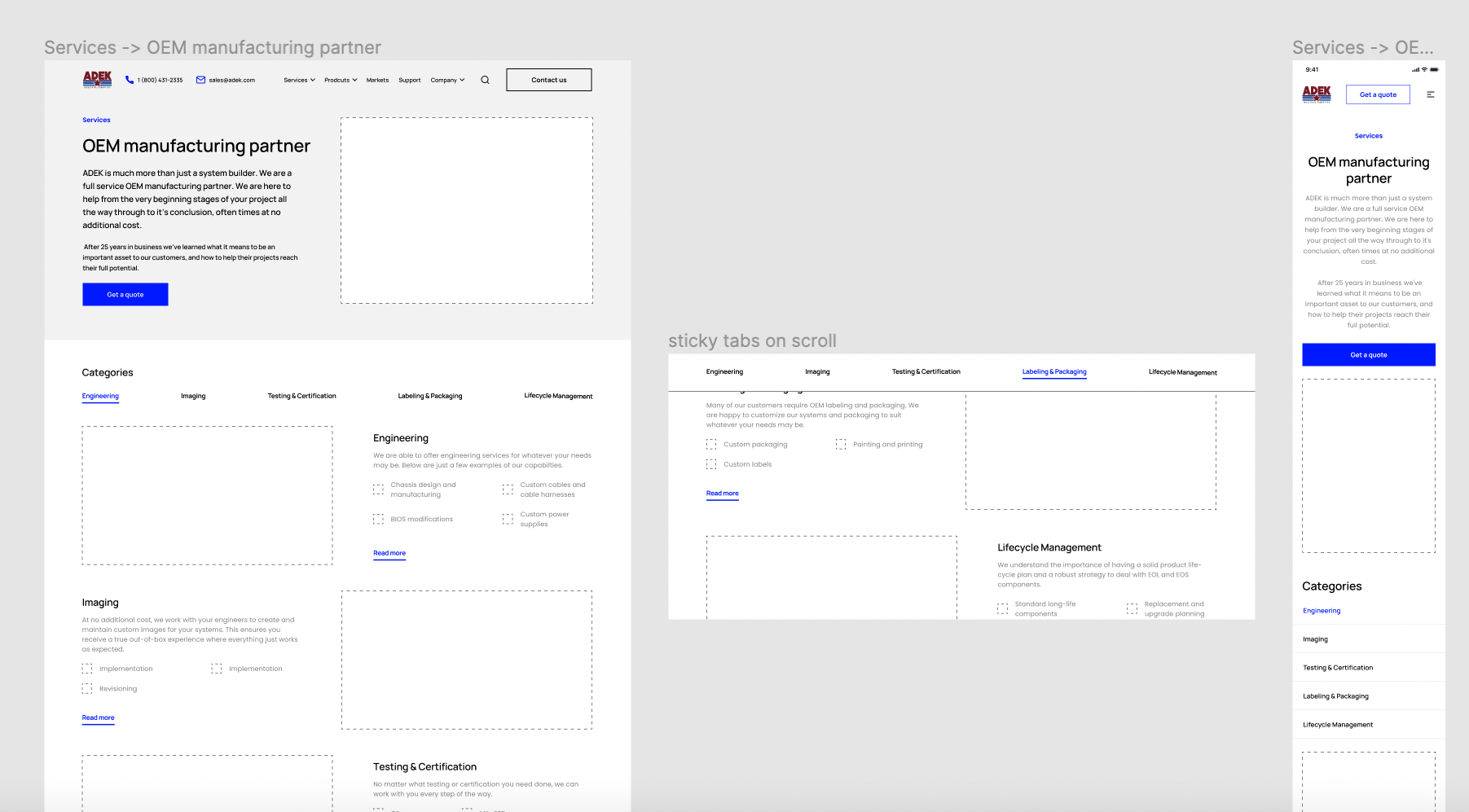 Adek - Make a customer-friendly approach visible on your website - Dodonut