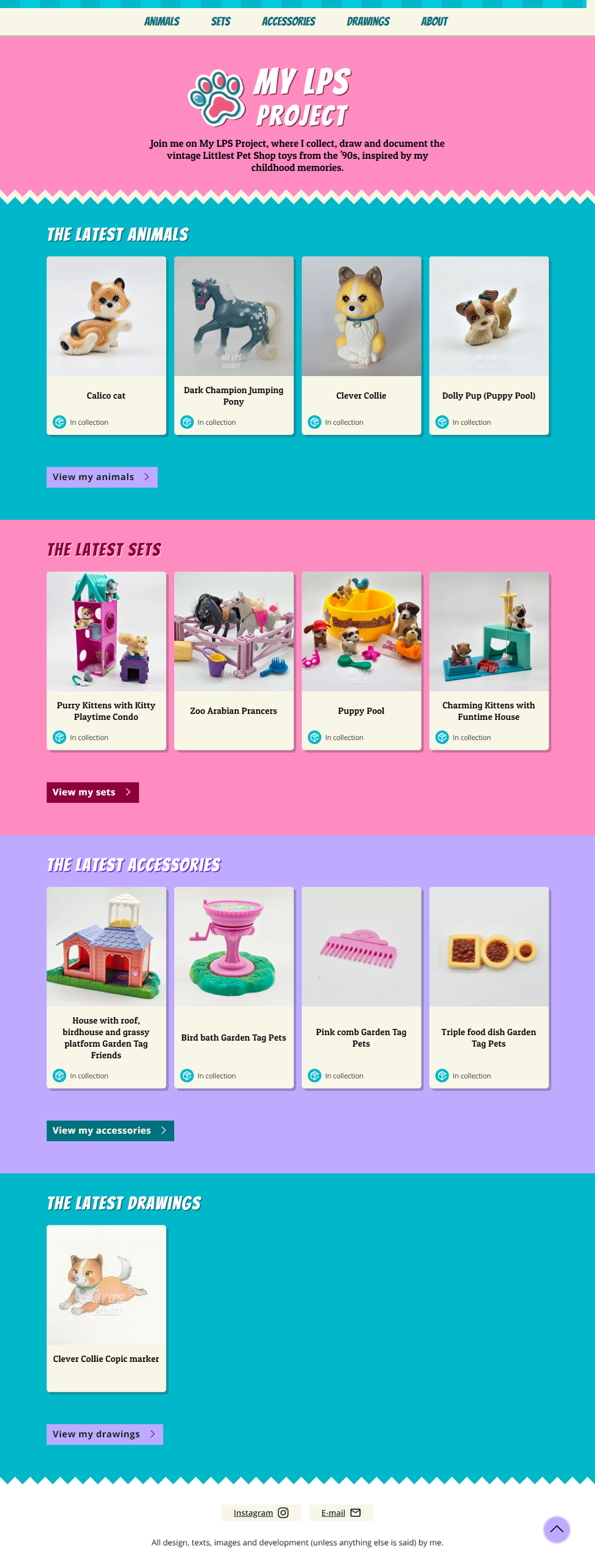 My LPS Project - A Littlest Pet Shop fan page - made with Sanity.io