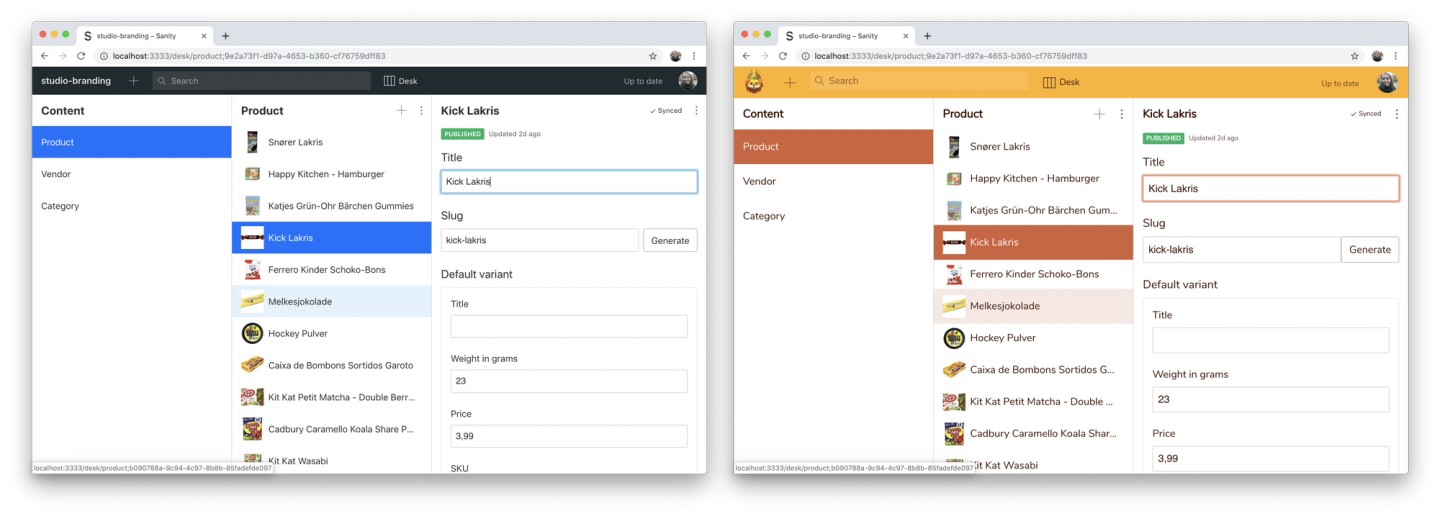 How to Brand your Studio | Sanity.io guide