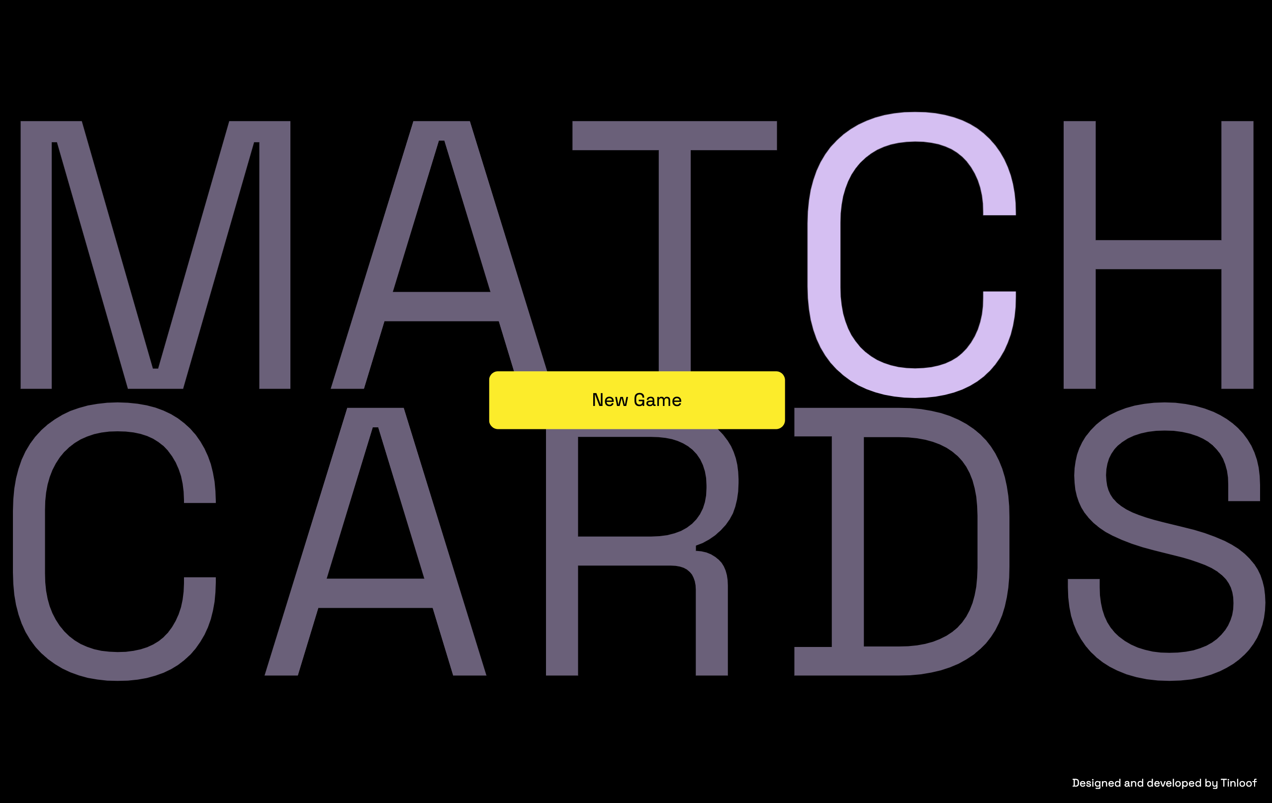Match Cards - made with Sanity.io