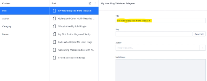 How to create a Telegram bot with Node.js and Sanity | Sanity.io guide