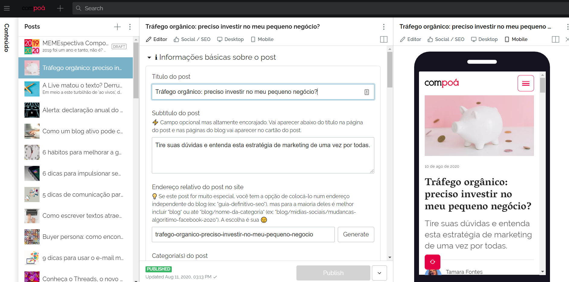 Compoá - made with Sanity.io