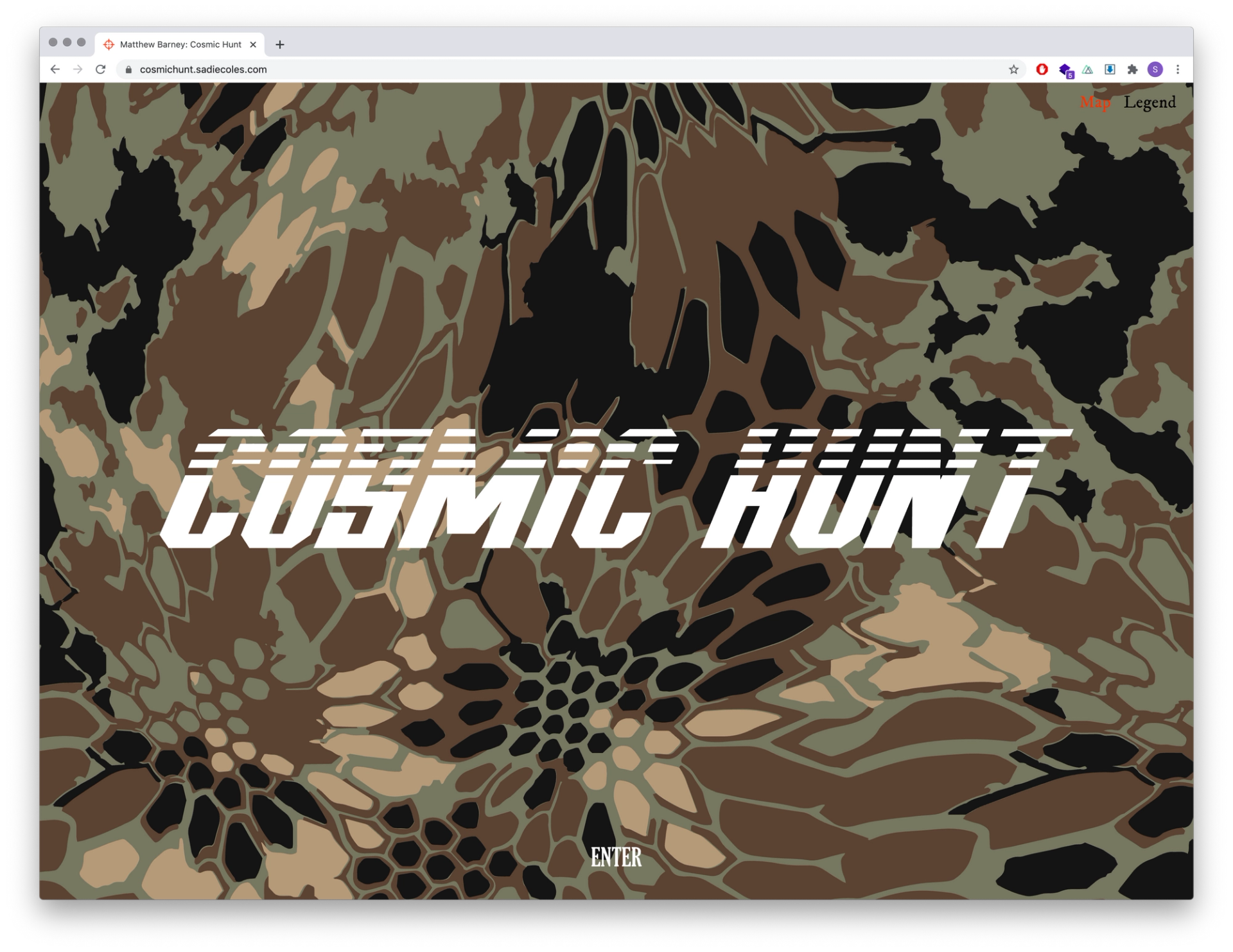 Matthew Barney – Cosmic Hunt - made with Sanity.io