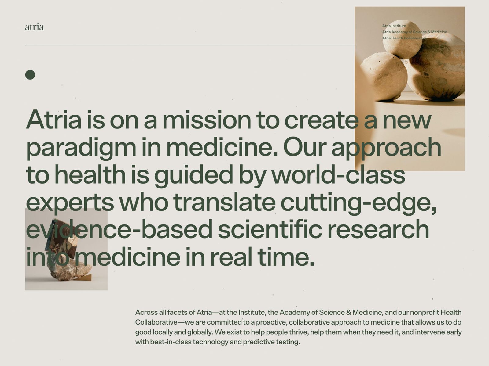 Atria - made with Sanity.io