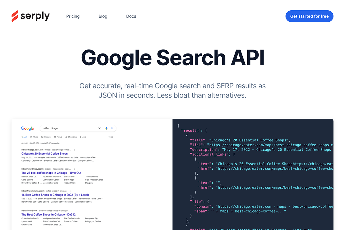 Serply - made with Sanity.io
