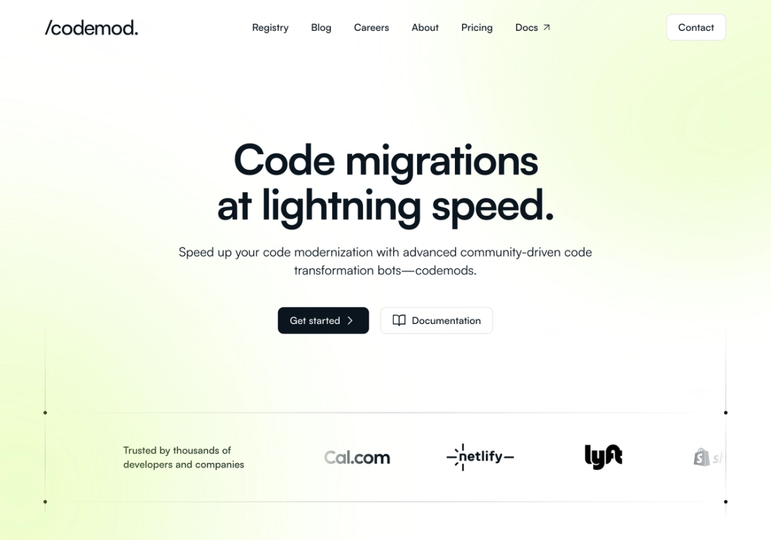 Codemod - made with Sanity.io