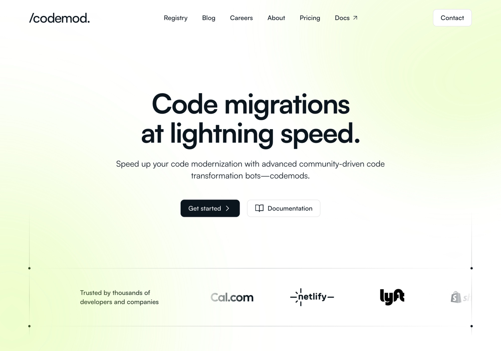 Codemod - made with Sanity.io