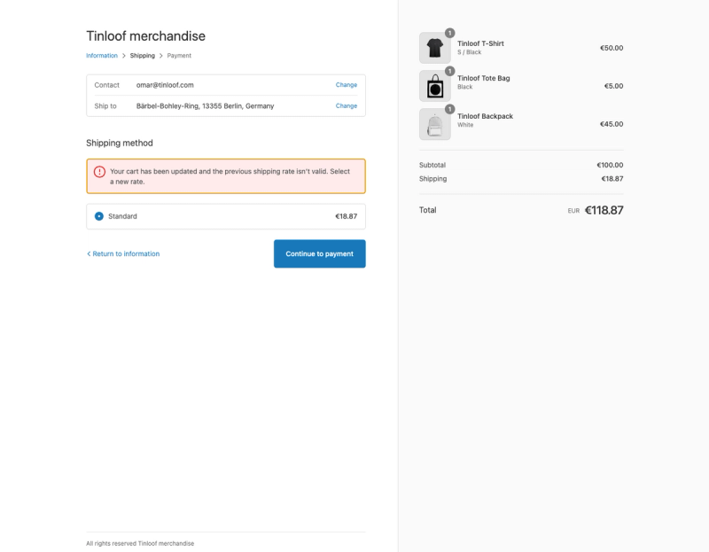 Tinloof Store - made with Sanity.io Tinloof Store - made with Sanity.io