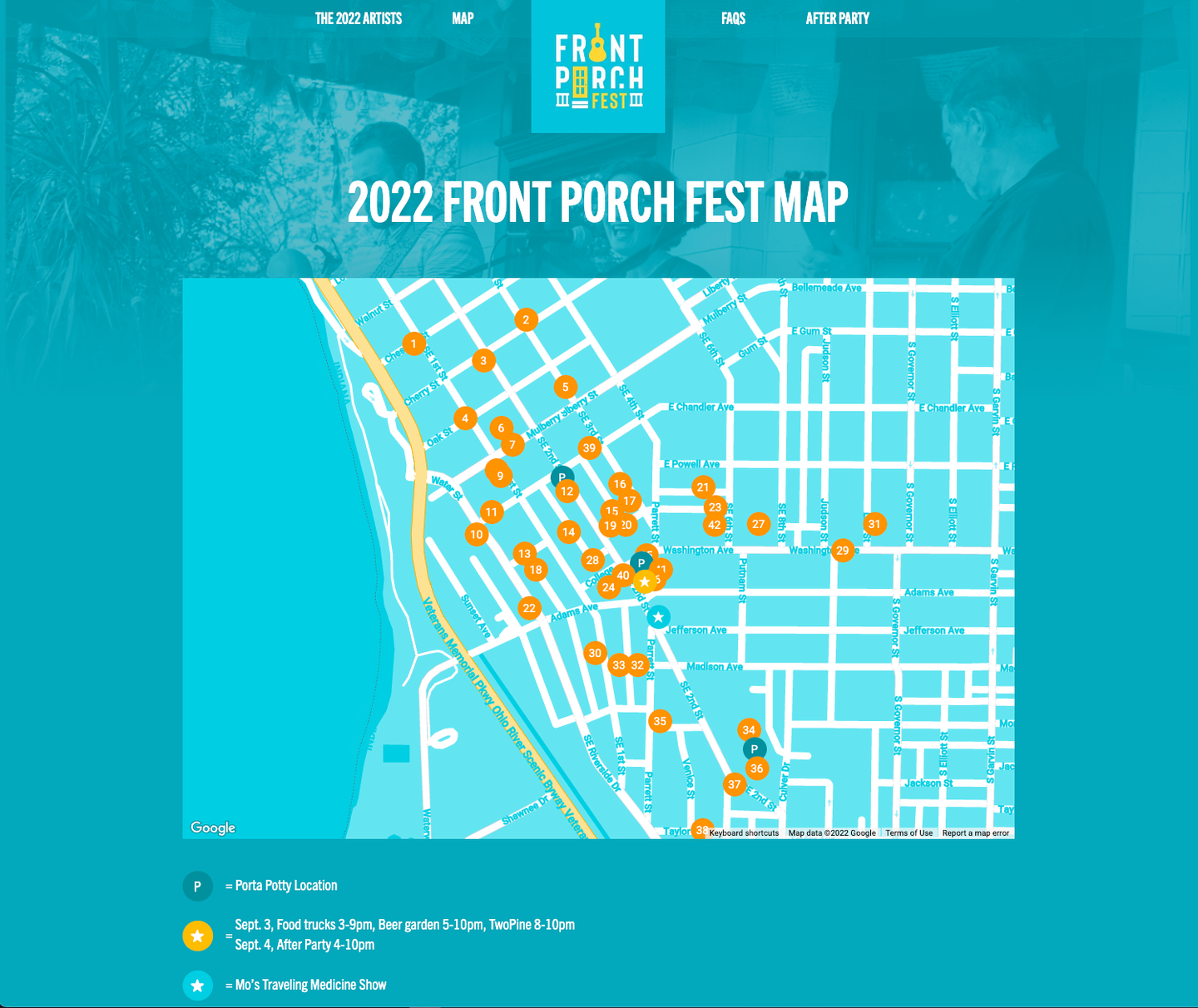 Front Porch Fest - made with Sanity.io
