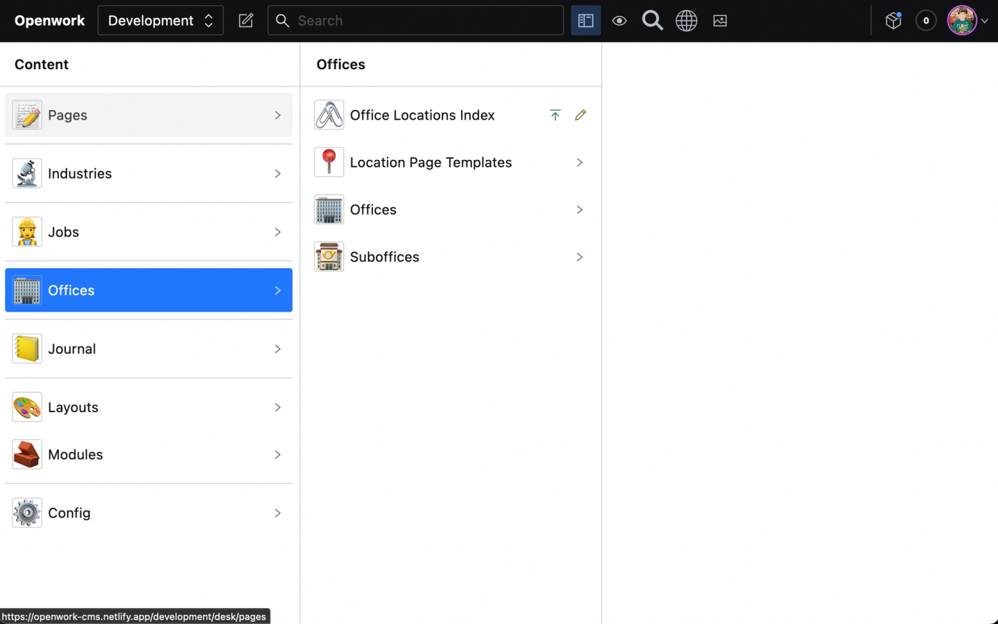 Openwork - made with Sanity.io