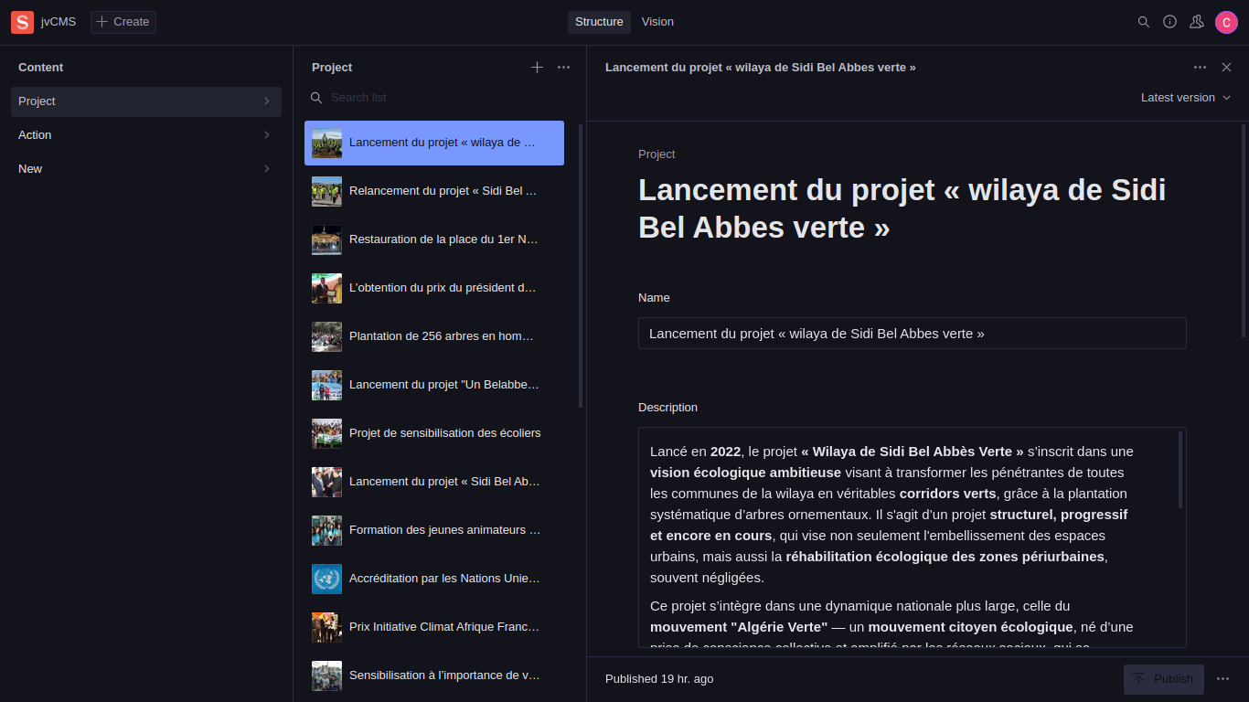 Jeunesse Volontaire - made with Sanity.io