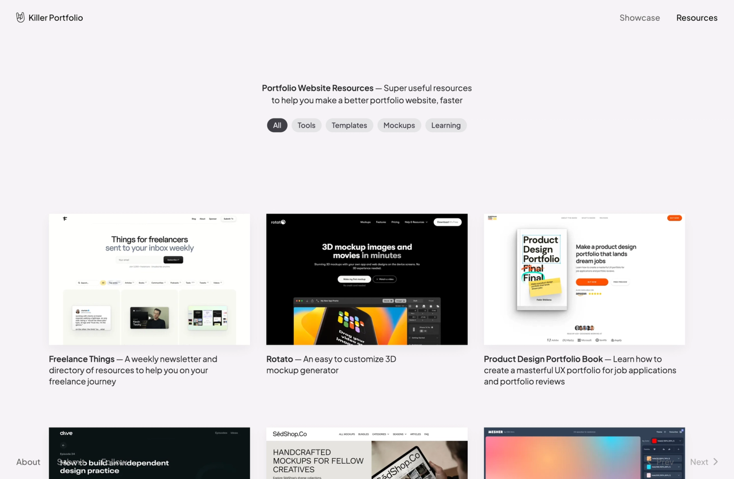 Killer Portfolio - made with Sanity.io