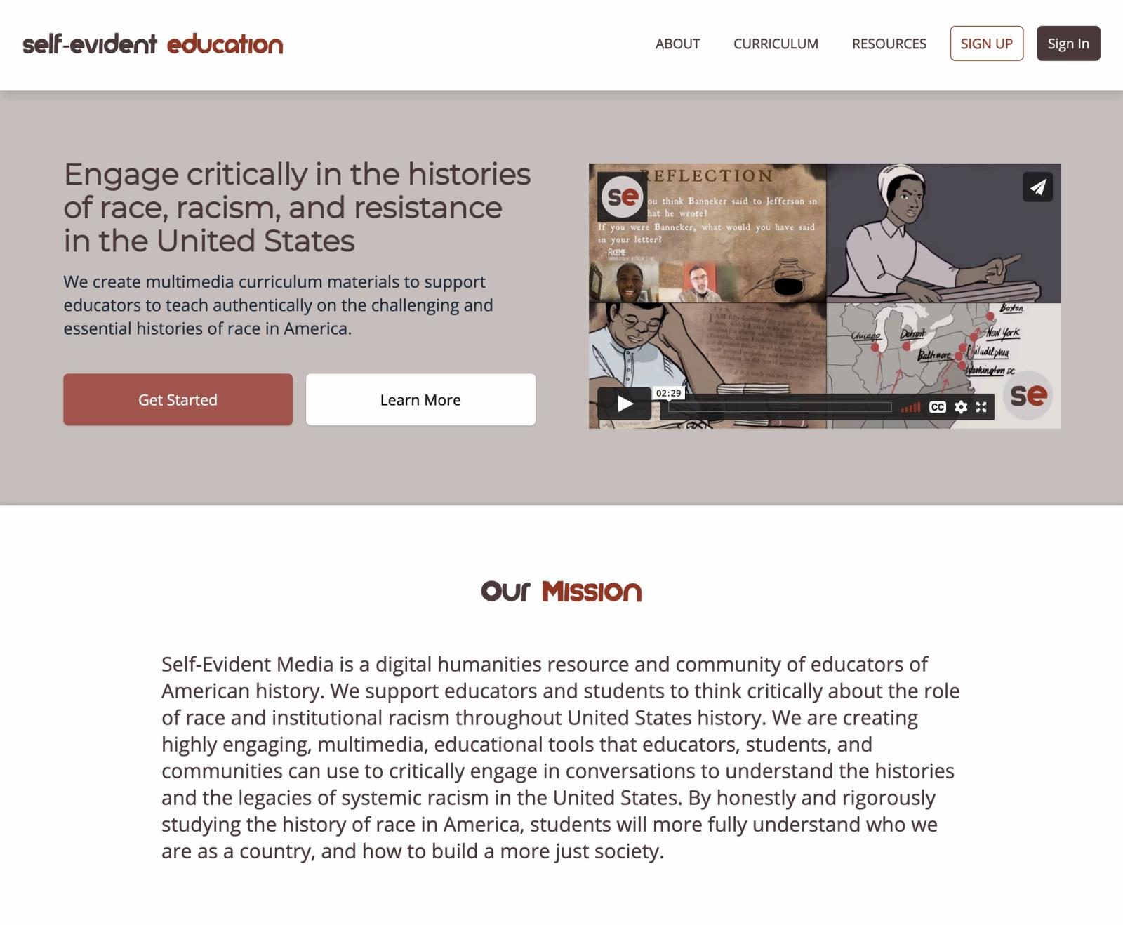 Self-Evident Education - made with Sanity.io