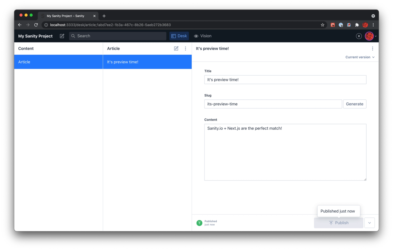 Live Preview with Next.js and Sanity.io: A Complete Guide | Sanity.io guide