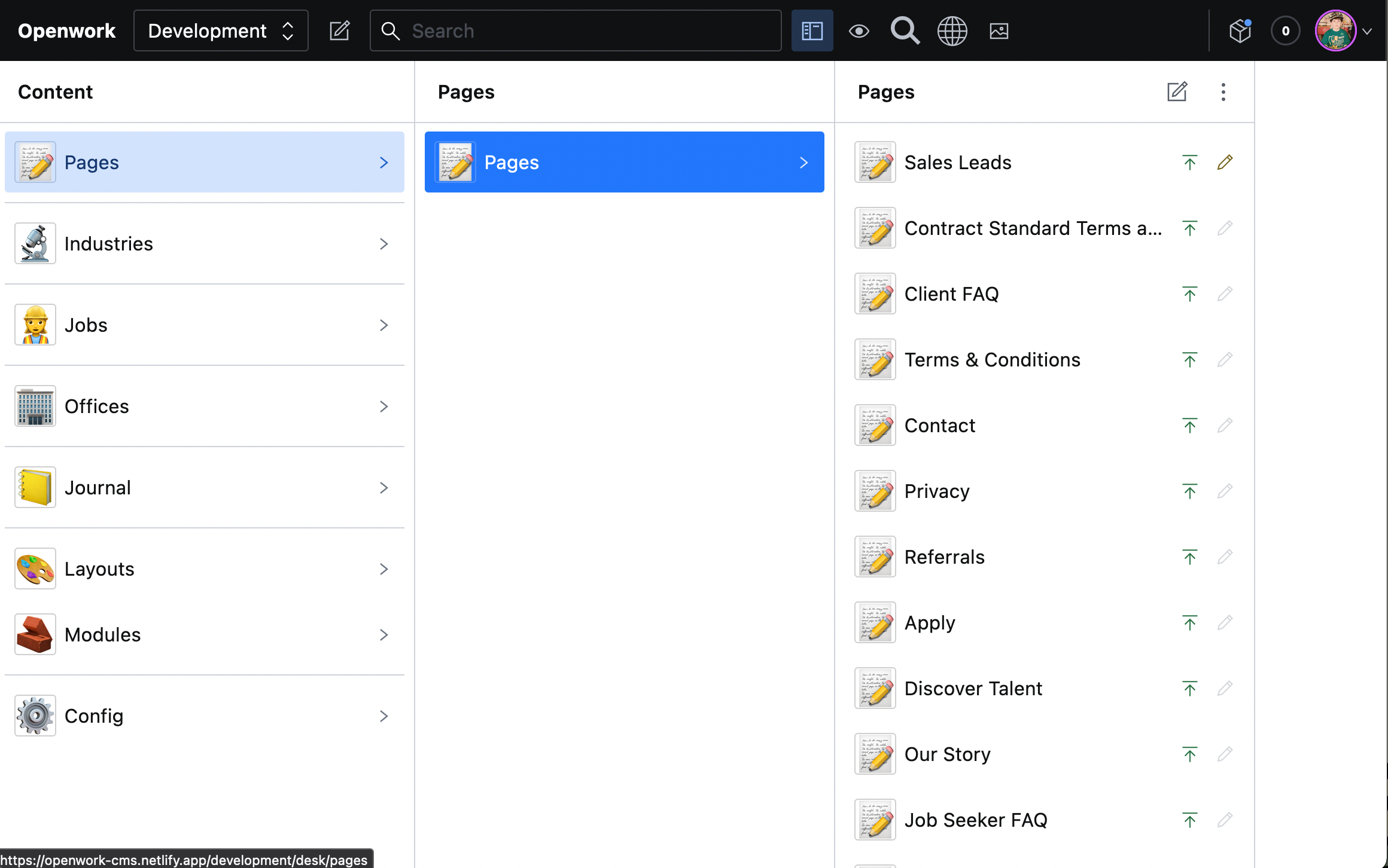 Openwork - made with Sanity.io