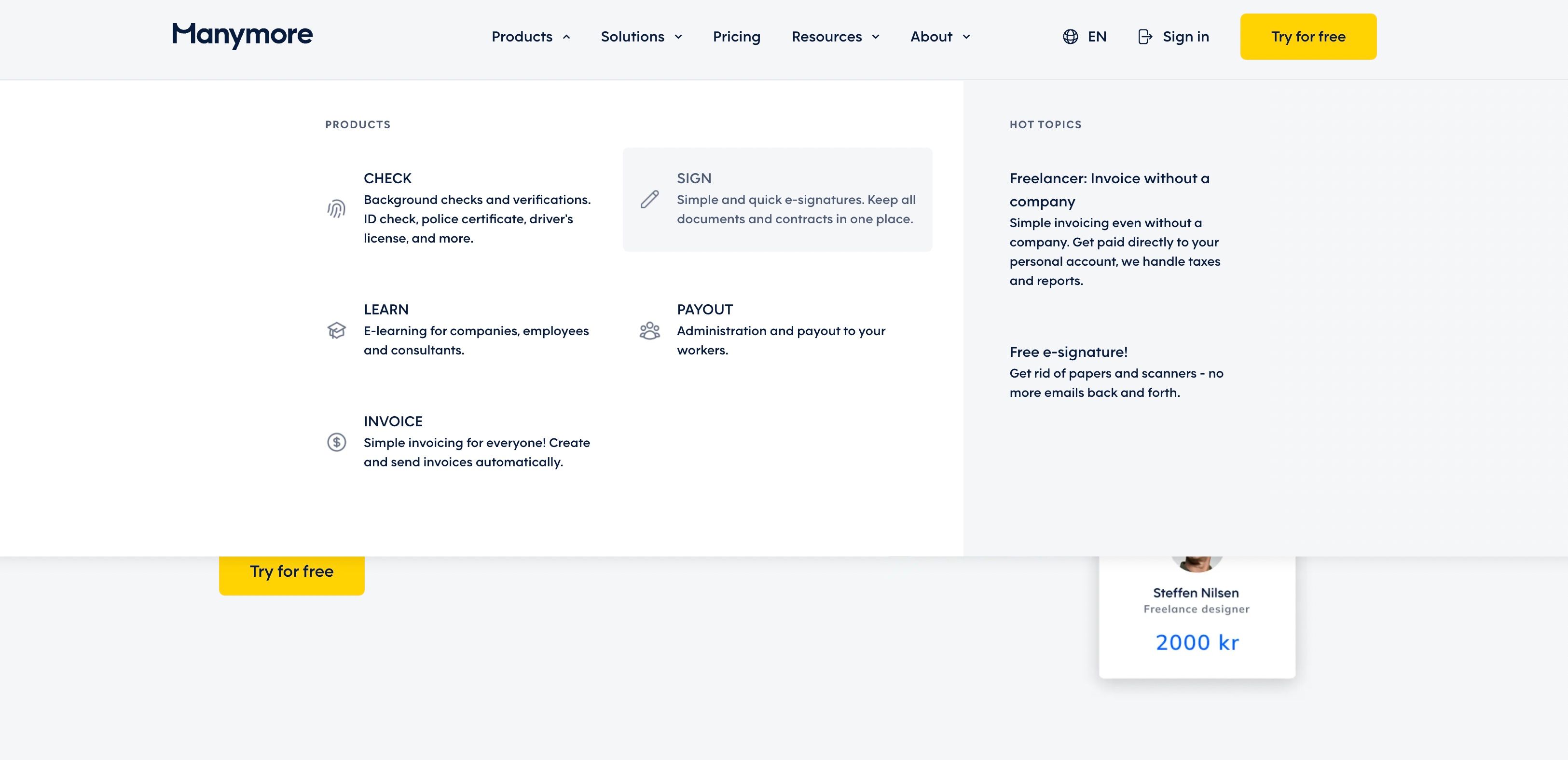 Manymore.com - made with Sanity.io