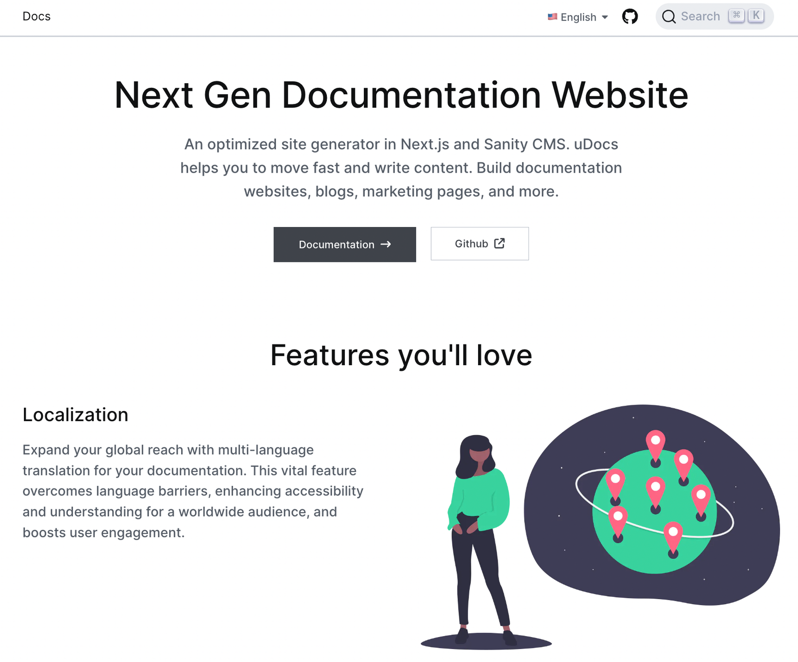 uDocs - made with Sanity.io