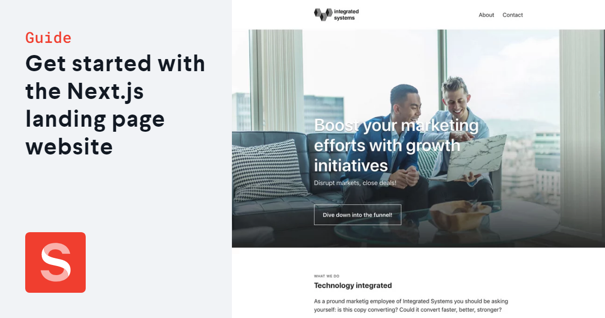 Get started with the Next.js landing page website | Sanity.io guide