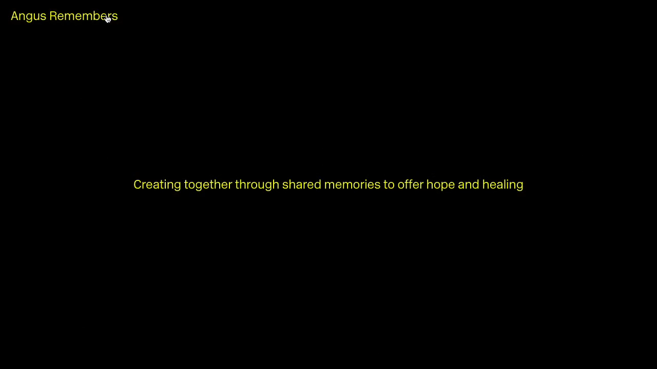 Angus Remembers - made with Sanity.io