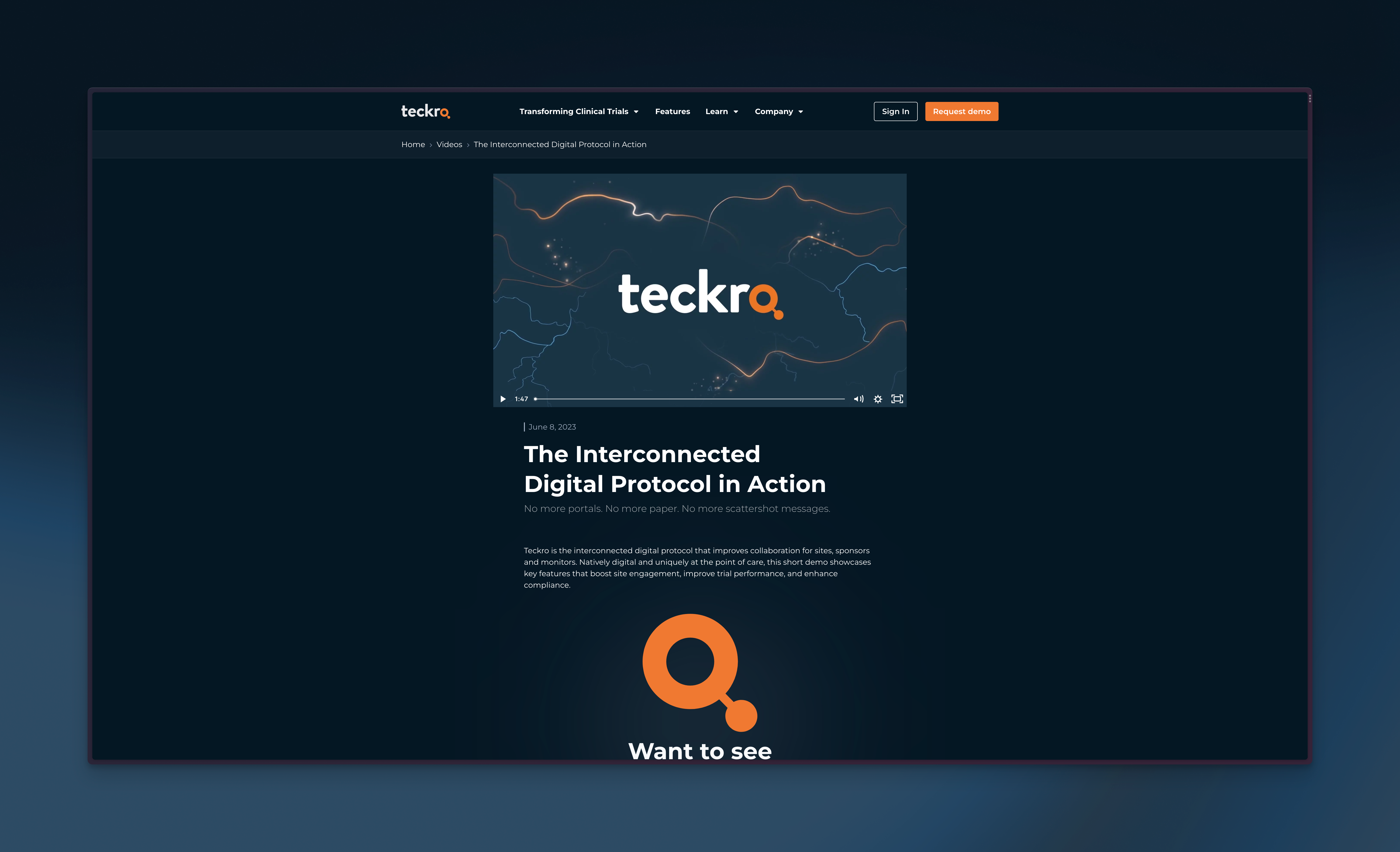 Teckro - made with Sanity.io