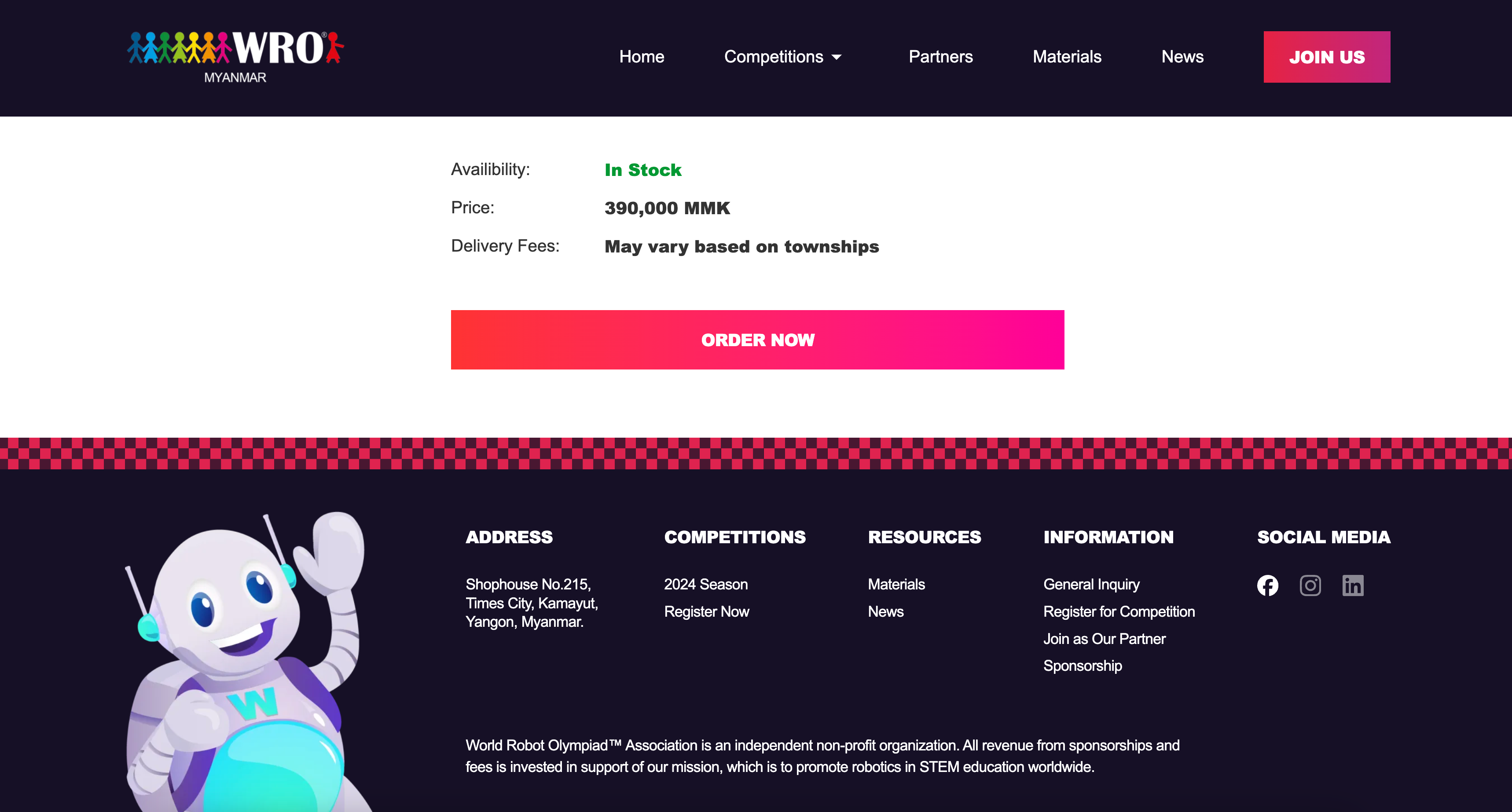 WRO Myanmar - made with Sanity.io