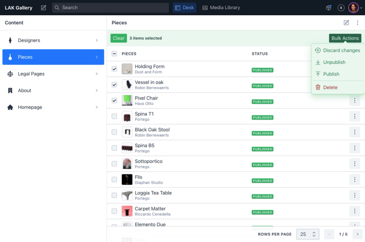 LAK Gallery - made with Sanity.io