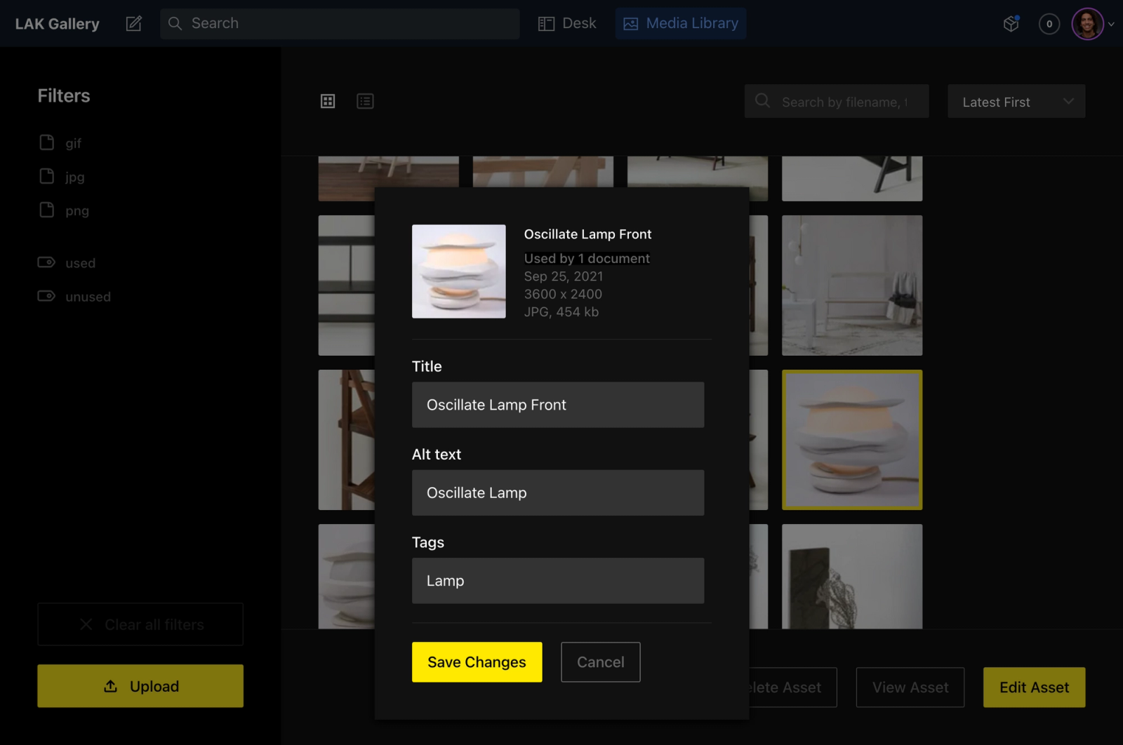 LAK Gallery - made with Sanity.io