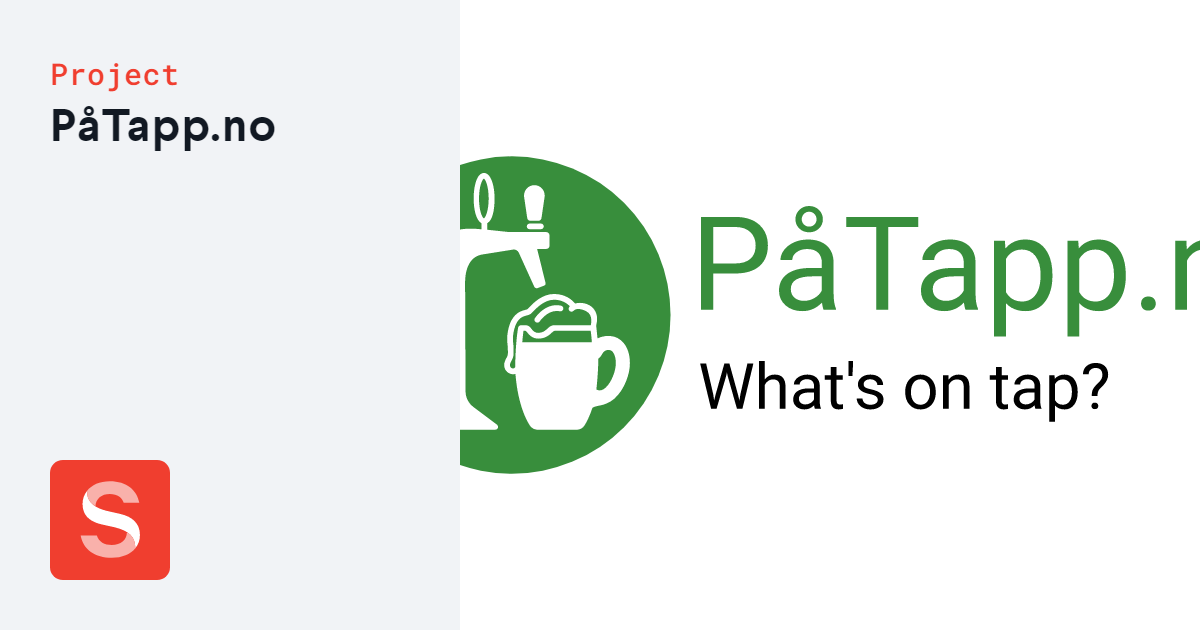 PåTapp.no - made with Sanity.io