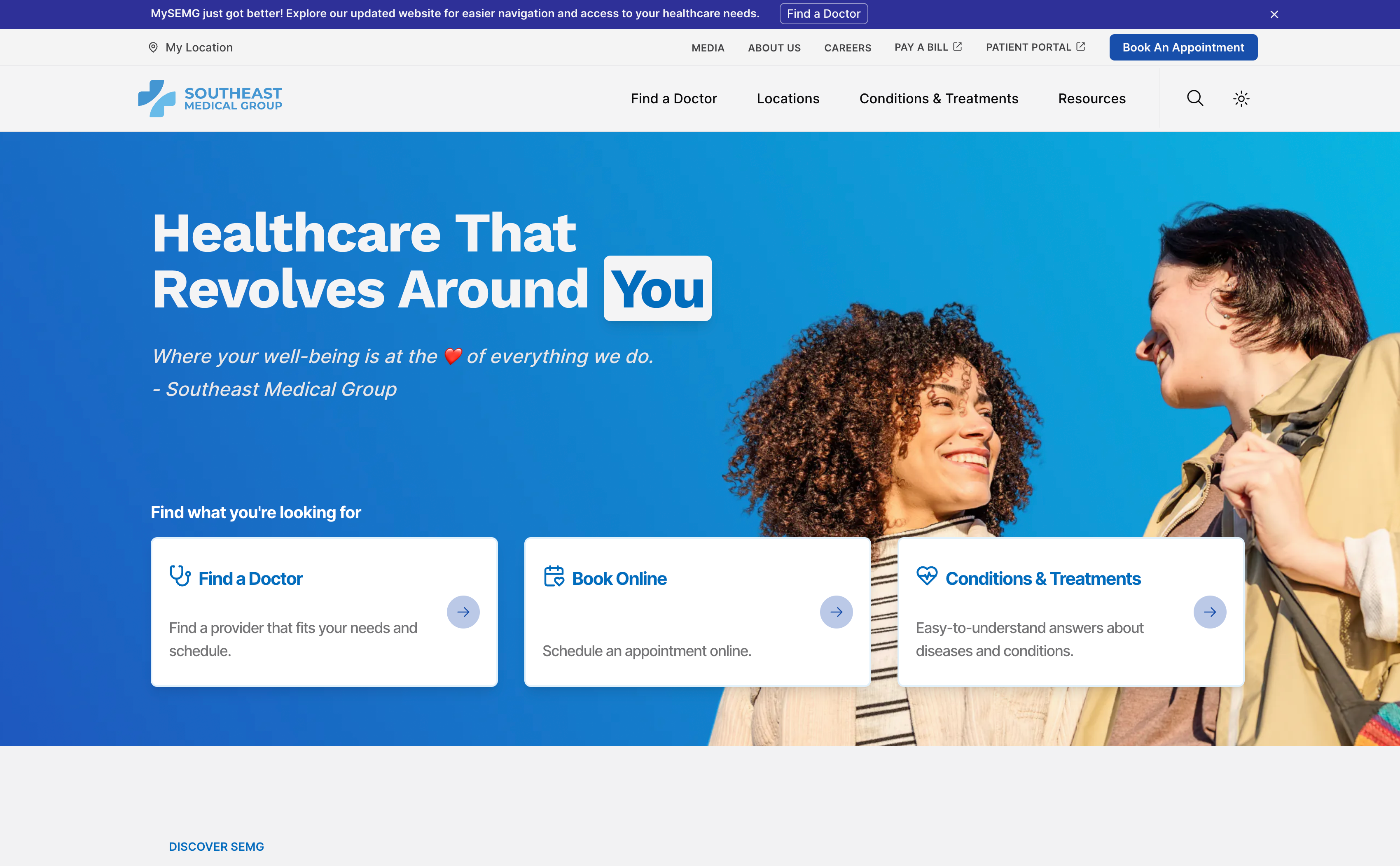 Southeast Medical Group - made with Sanity.io