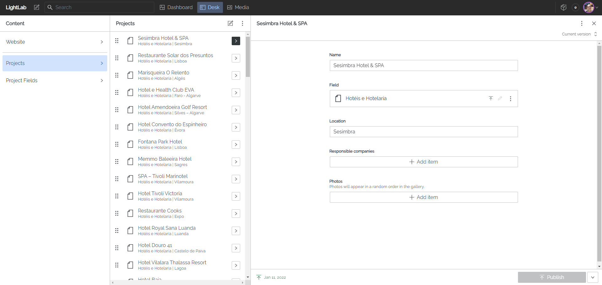 LightLab - made with Sanity.io